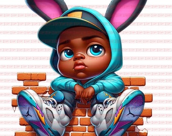 Hip Hop Hood Bunny Easter Urban Trap Designs Sublimation Instant ...