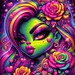 Green Rainbow Baddie Baddie Troll Instant Digital Download DTF PNG - Etsy