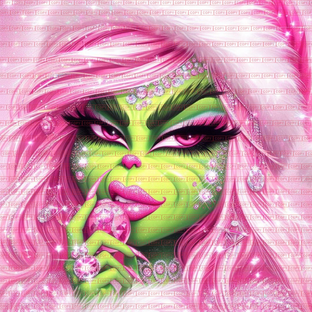 Green Baddie Christmas Mean Grumpy Baddie Troll Xmas Tumbler Instant ...