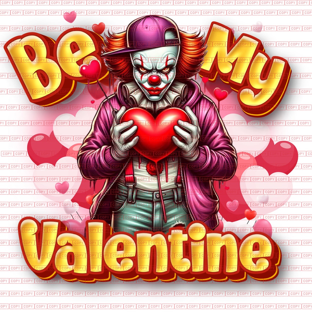 Gangster Valentines Killer Clown Horror Urban Trap Designs Sublimation ...