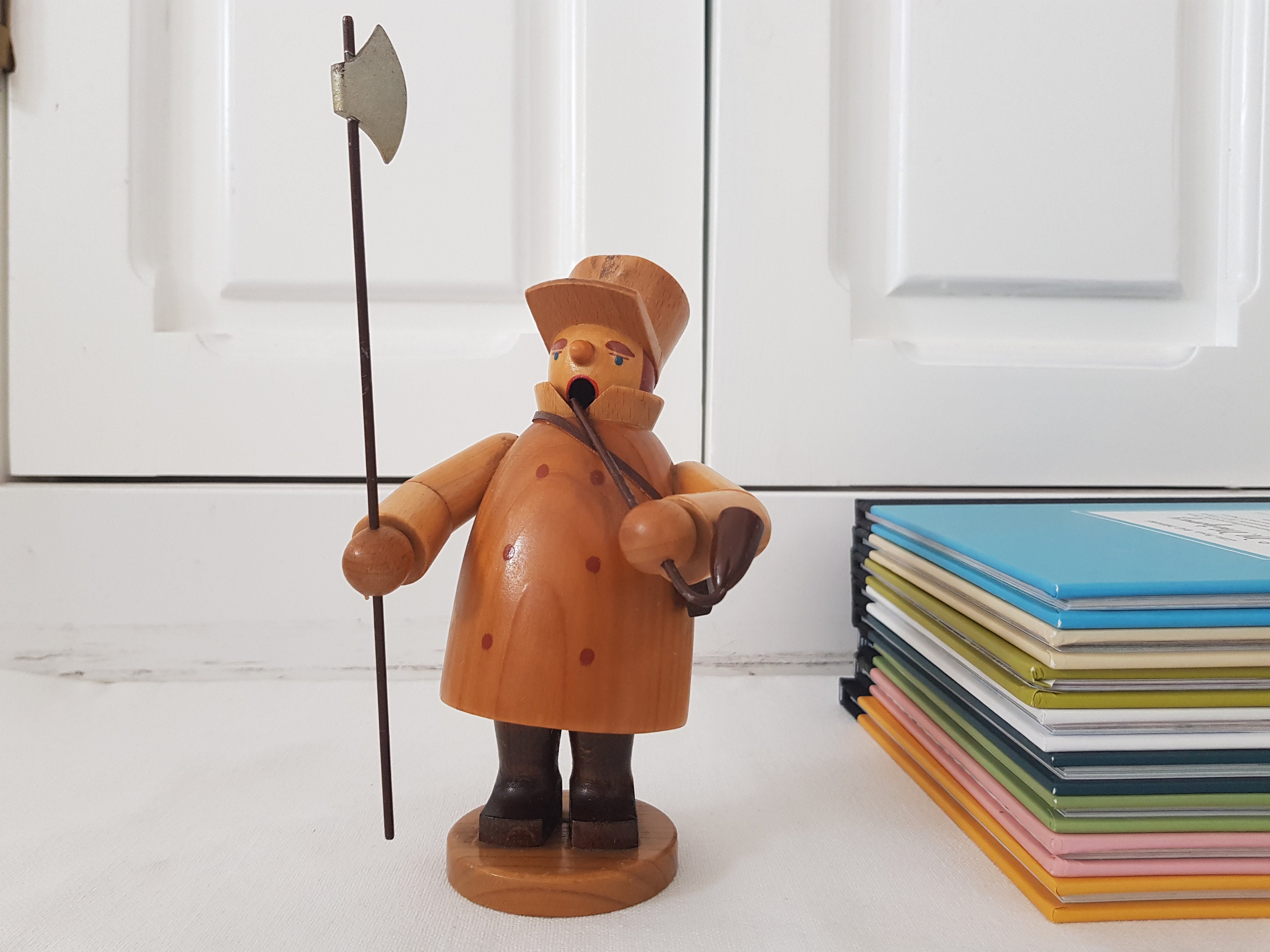 Vintage Erzgebirge Wooden Incense Smoker Figure German - Etsy
