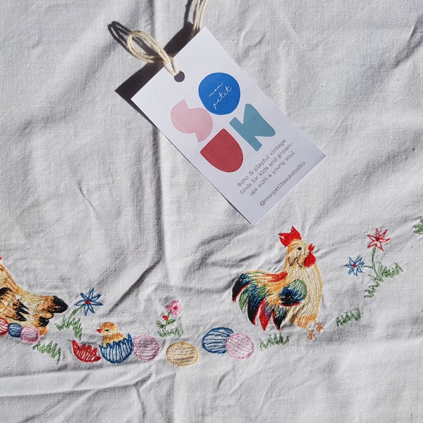 Embroidered Tablecloth - Etsy