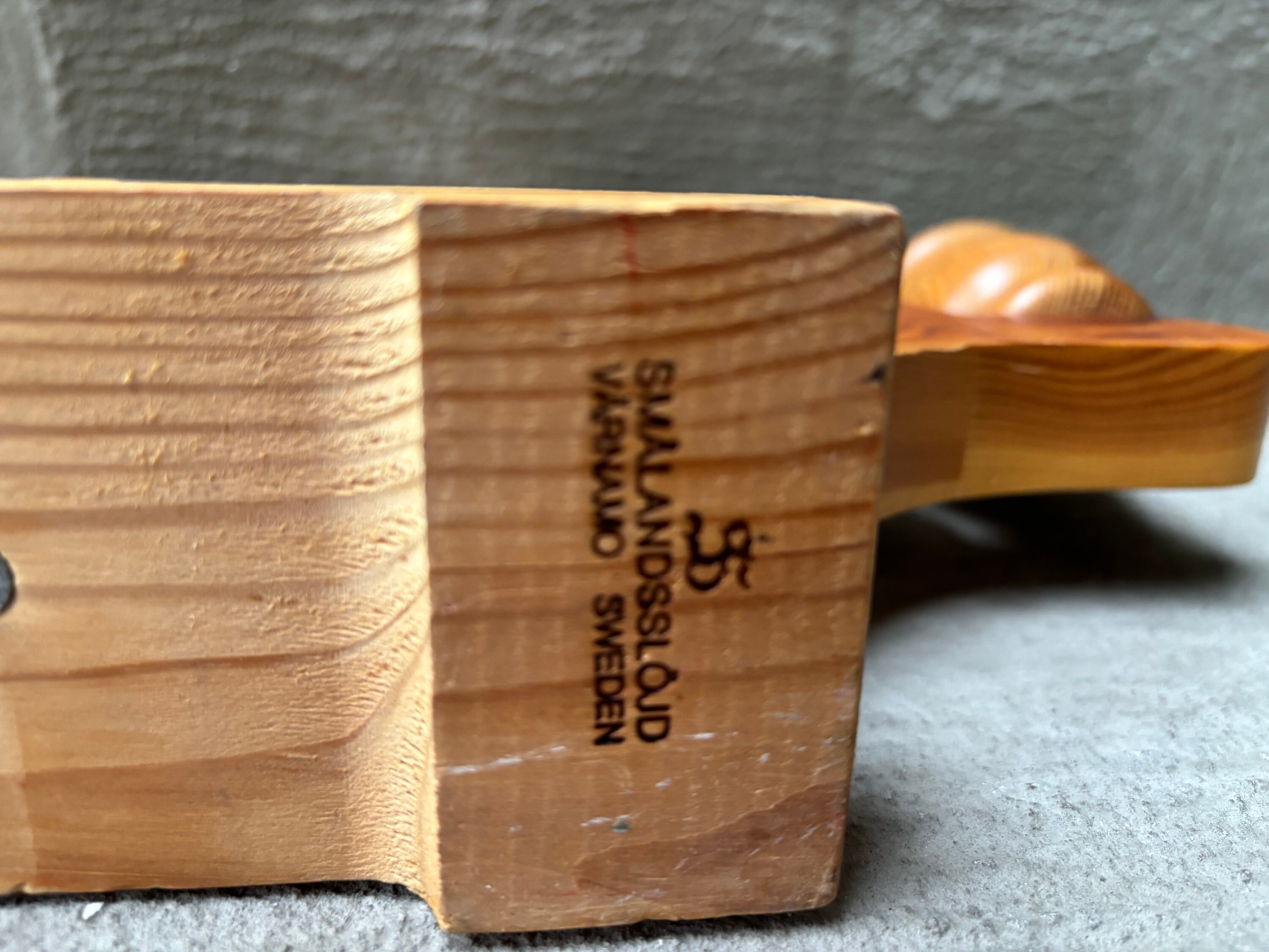 Vintage Swedish Wooden Candleholder, Stig Johnsson Varnamo Design ...