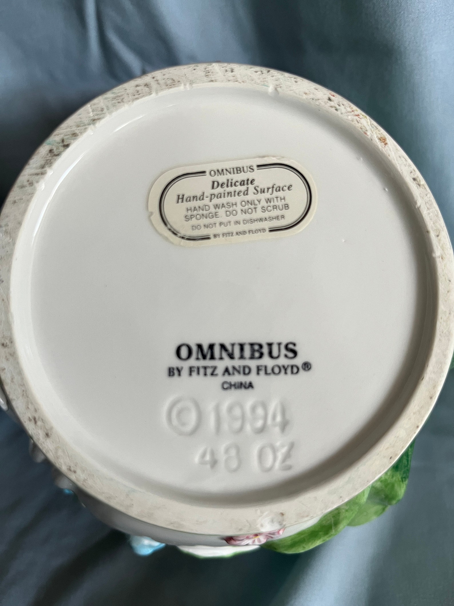 Fitz and Floyd Iris Omnibus Teapot, 1994, 48 Oz. - Etsy