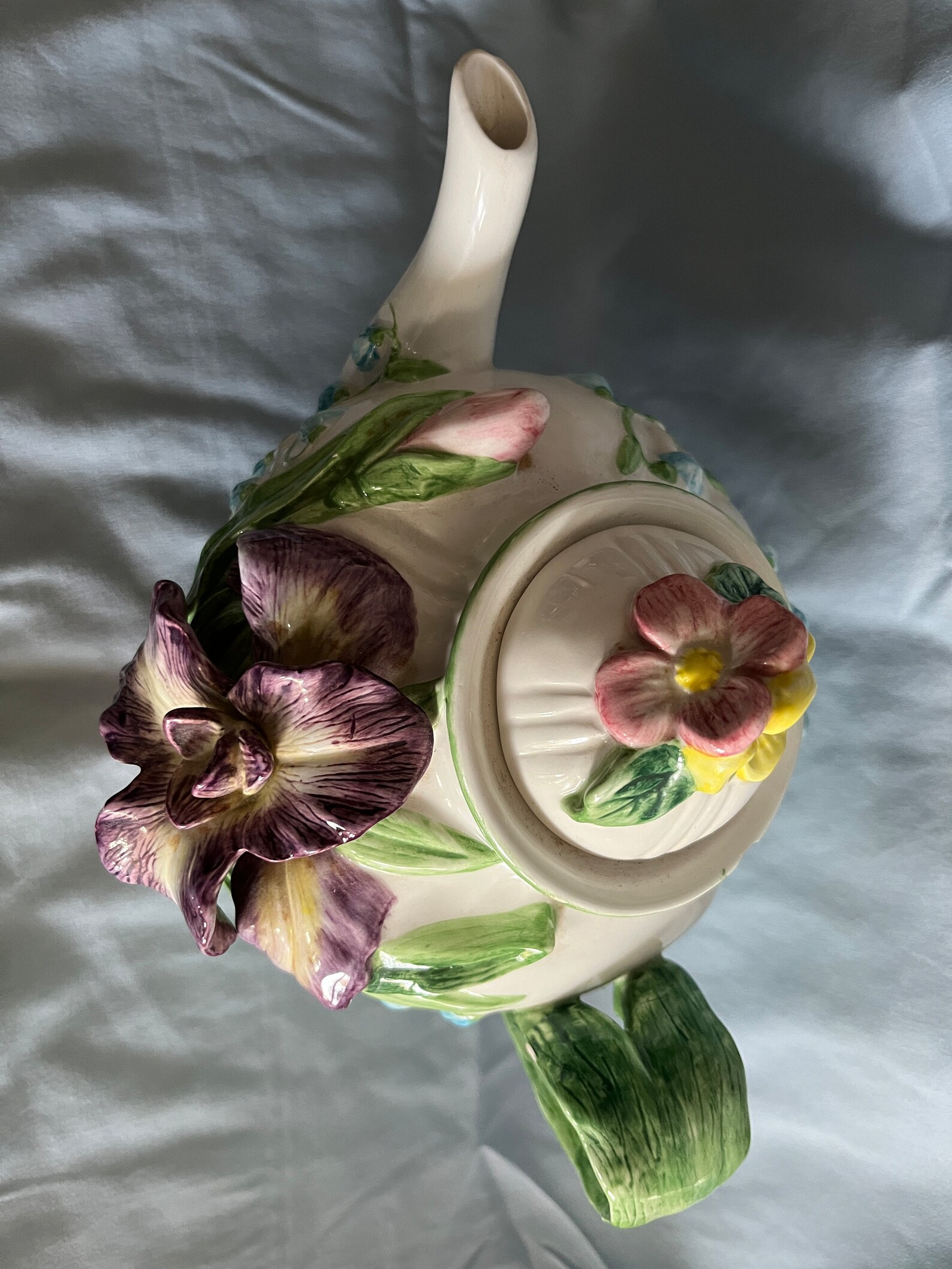 Fitz and Floyd Iris Omnibus Teapot, 1994, 48 Oz. - Etsy