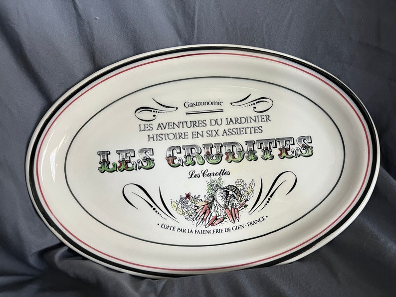 Vintage Gien 'les Crudités' Plates – Set of 6 in Original Box - Etsy