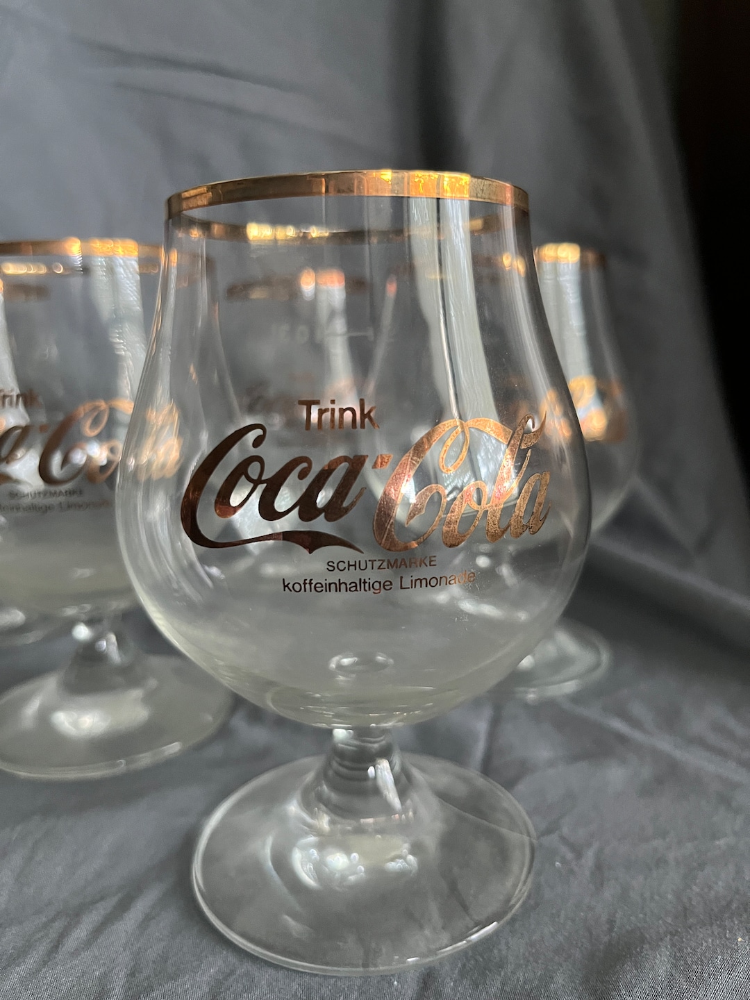 Vintage GERMAN Coca Cola COKE Brandy Snifter Glass, Set of 8 ...