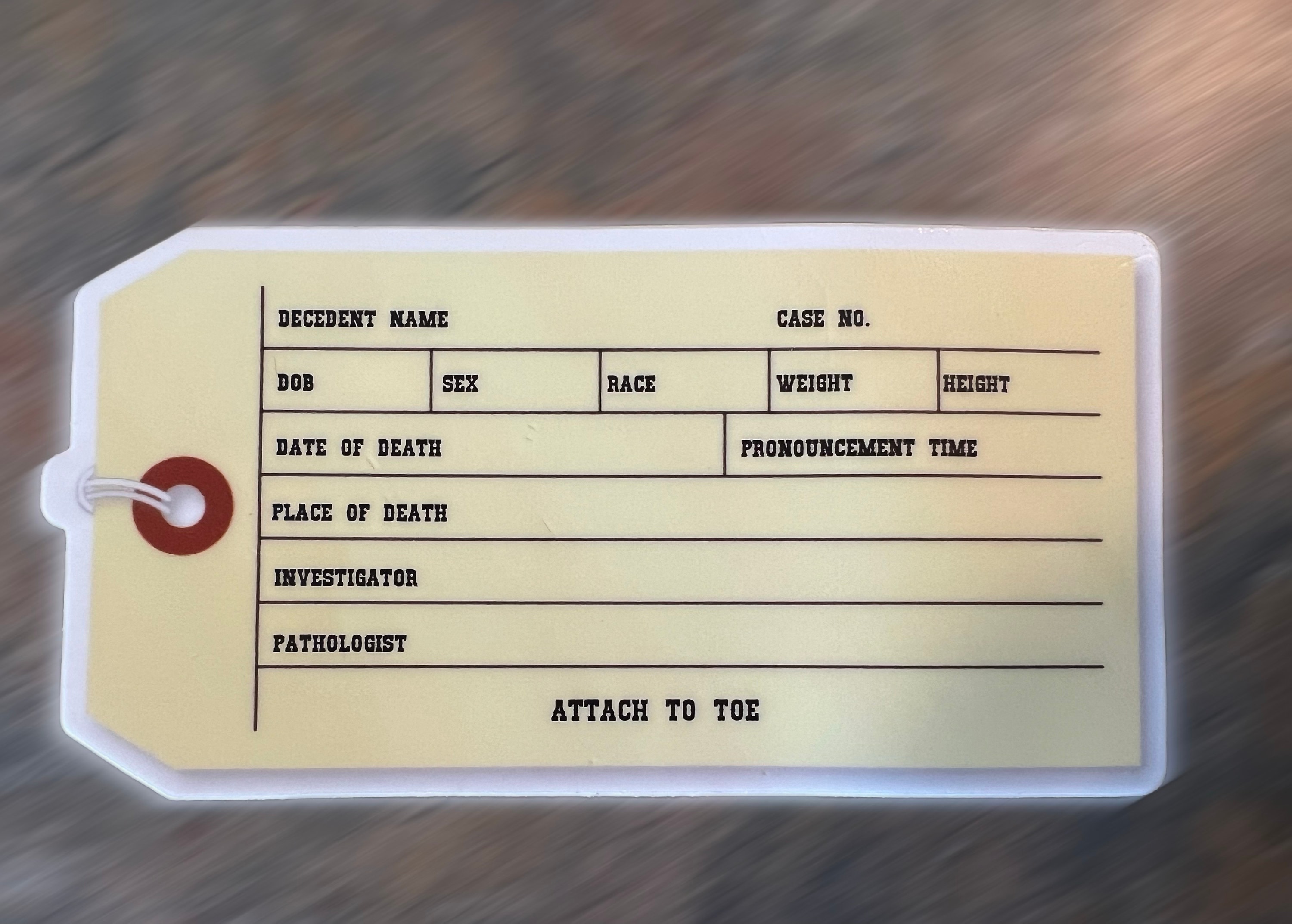 Toe Tag Waterproof Vinyl Sticker - Etsy