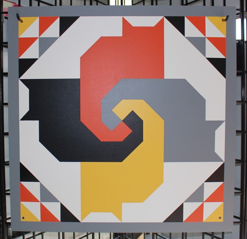 22 Twisted Tails Cats Hand Painted House-sized Barn Quilt Ready to Ship ...