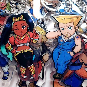 Street Fighter and Strider Hiryu Keychains - Etsy