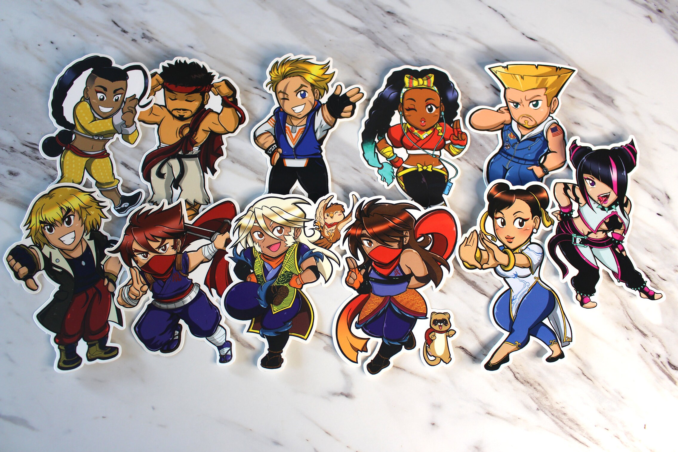 Street Fighter and Strider Hiryu Vinyl Stickers - Etsy