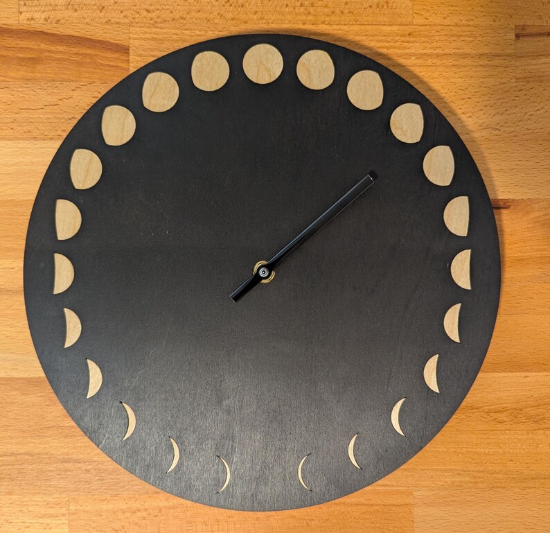 Clock Face Moon Phase Lunar Phase SVG - Etsy