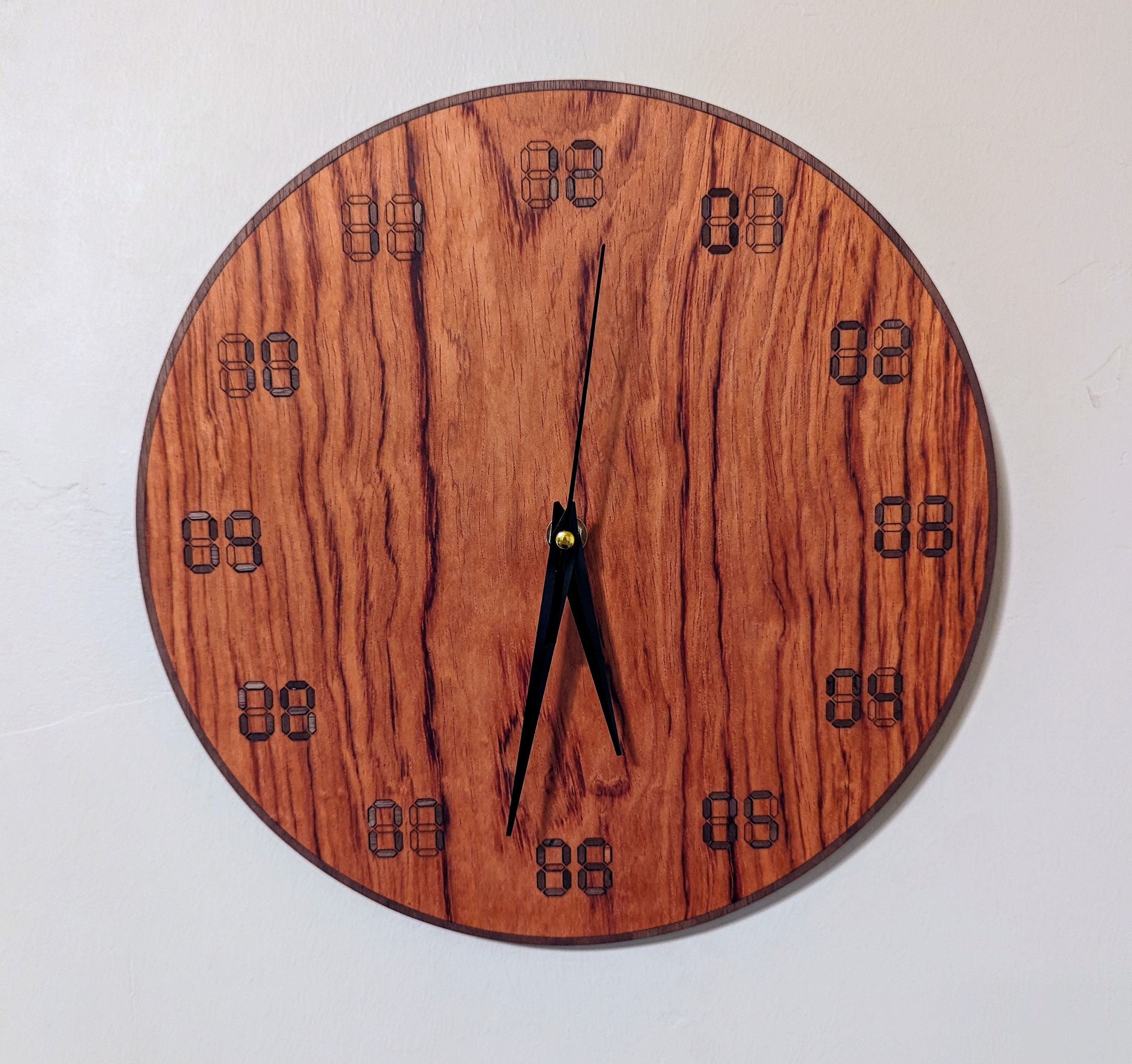 Clock Face 7-segment Style Numbers SVG - Etsy