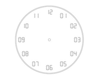 24 Hour Clock Face Bundle SVG - Etsy