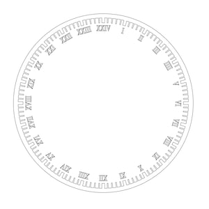 24 Hour Clock Face Bundle SVG - Etsy