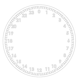 24 Hour Clock Face Bundle SVG - Etsy Australia