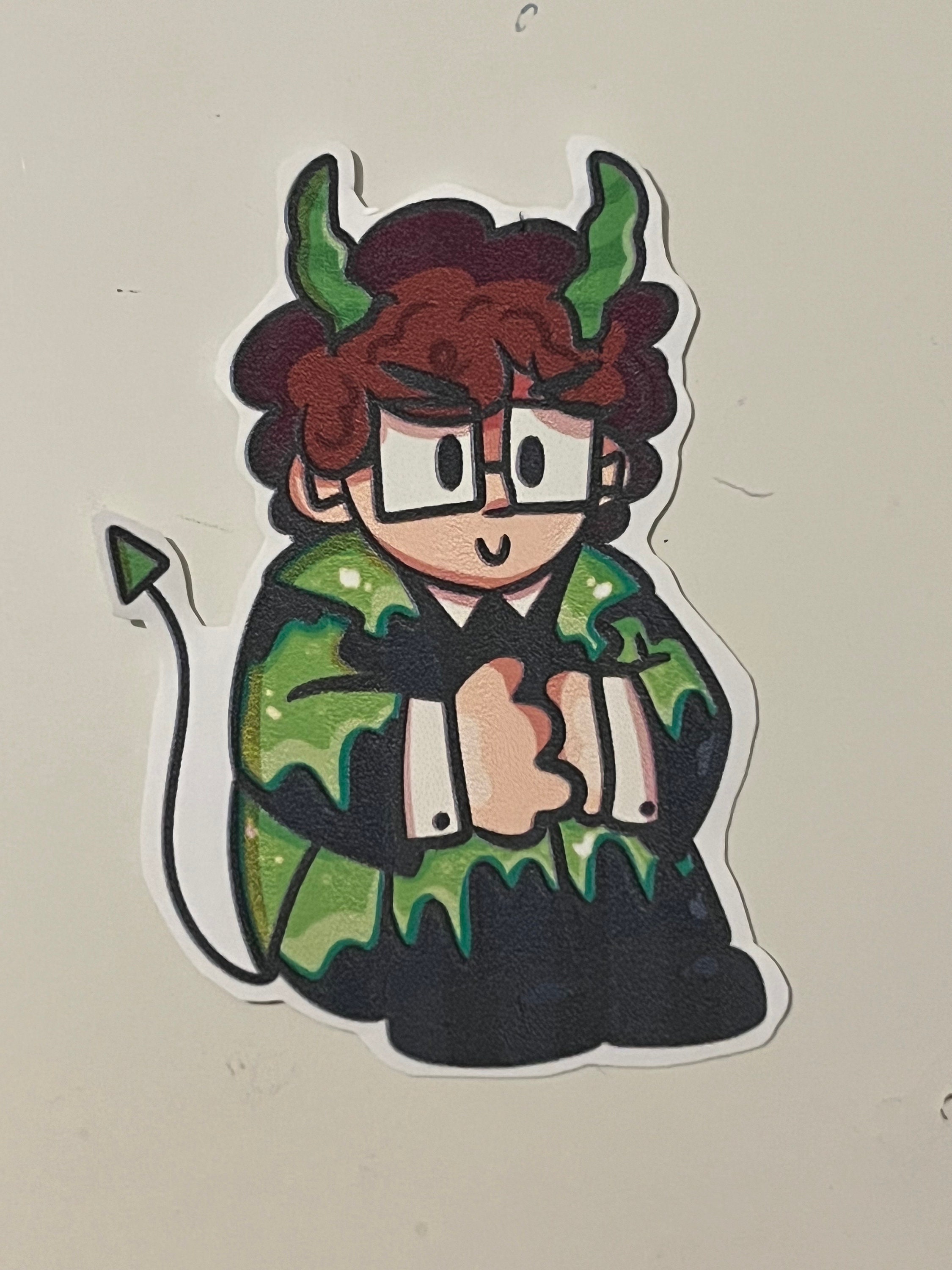 Slimecicle Stickers Slime Demon , QSMP Slime - Etsy