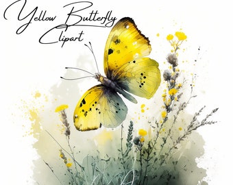 Watercolor Butterfly PNG Clipart, Digital Download, Printable Art ...