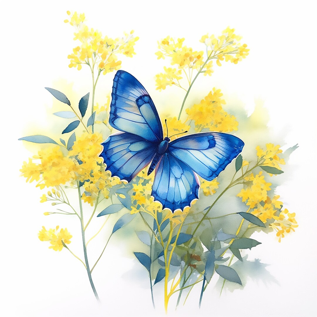 Watercolor Butterfly PNG Clipart, Digital Download, Printable Art ...