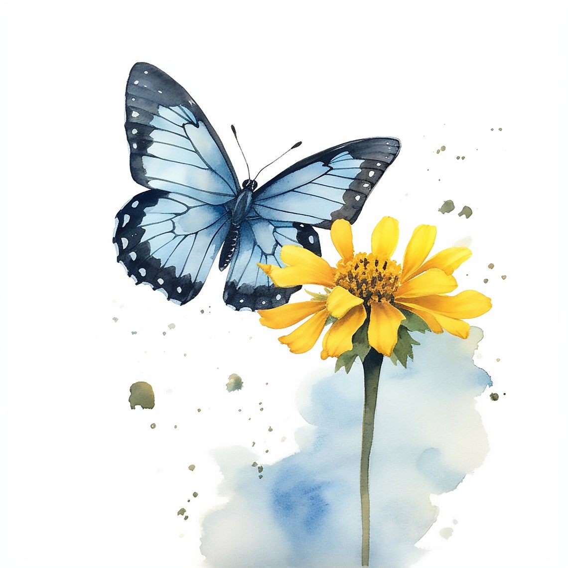 Watercolor Butterfly PNG Clipart, Digital Download, Printable Art ...