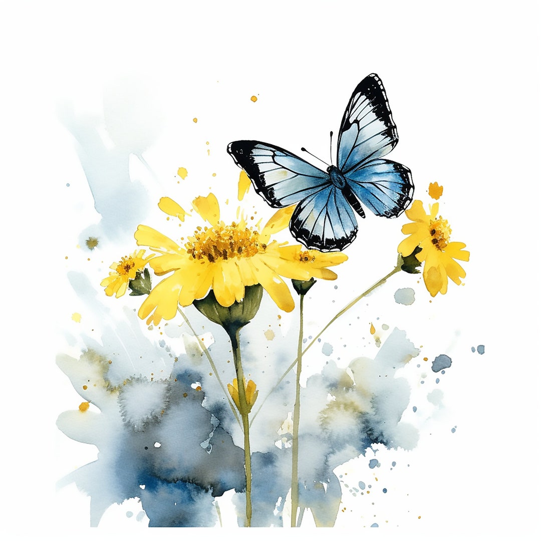 Watercolor Butterfly PNG Clipart, Digital Download, Printable Art ...