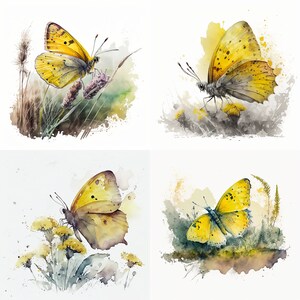 Watercolor Butterfly PNG Clipart, Digital Download, Printable Art ...