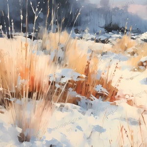 Winter Scenery to PRINT, Winter Digital Download PRINT, Winter ...