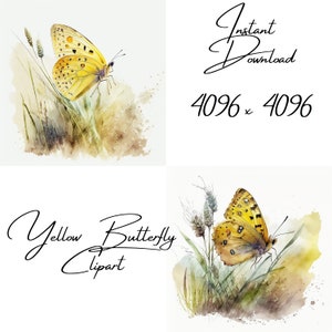 Watercolor Butterfly PNG Clipart, Digital Download, Printable Art ...
