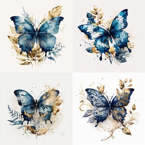 Watercolor Butterfly PNG Clipart, Digital Download, Printable Art ...