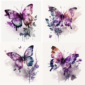 Watercolor Butterfly PNG Clipart, Digital Download, Printable Art ...