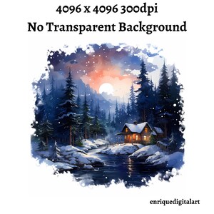 Forest House Clipart, Watercolor Painting, Cabin in Woods, Forest House ...