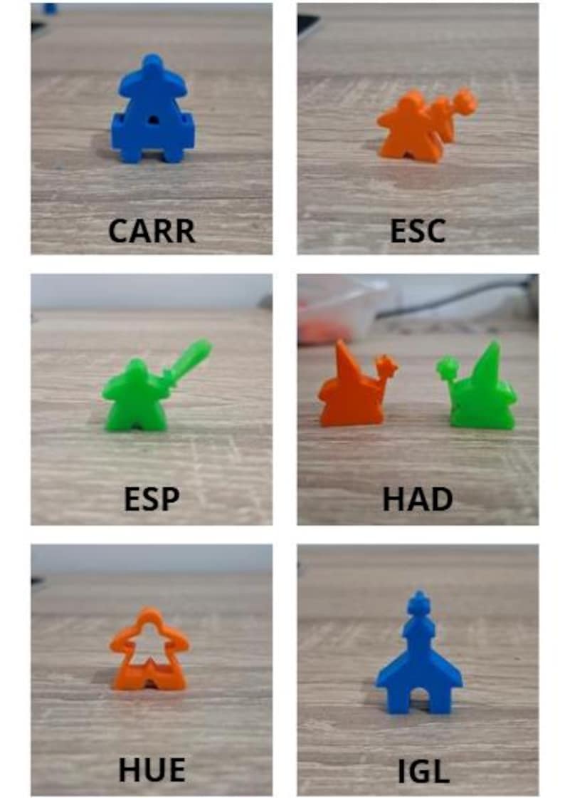 Create Your Custom Meeples Pack | Choose Models and Colors - Etsy