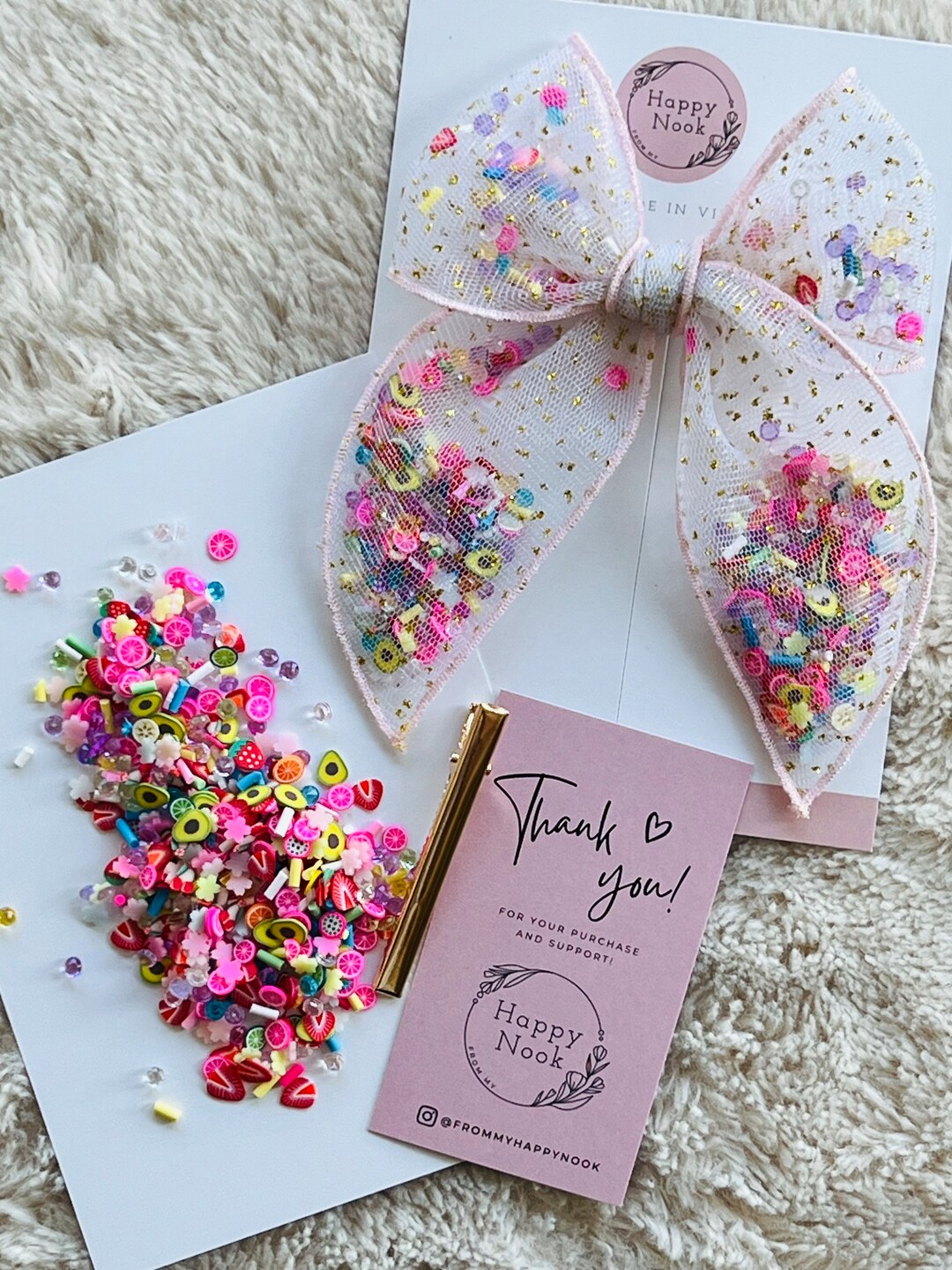 Summer Mix Fruit Shaker Bows - Etsy