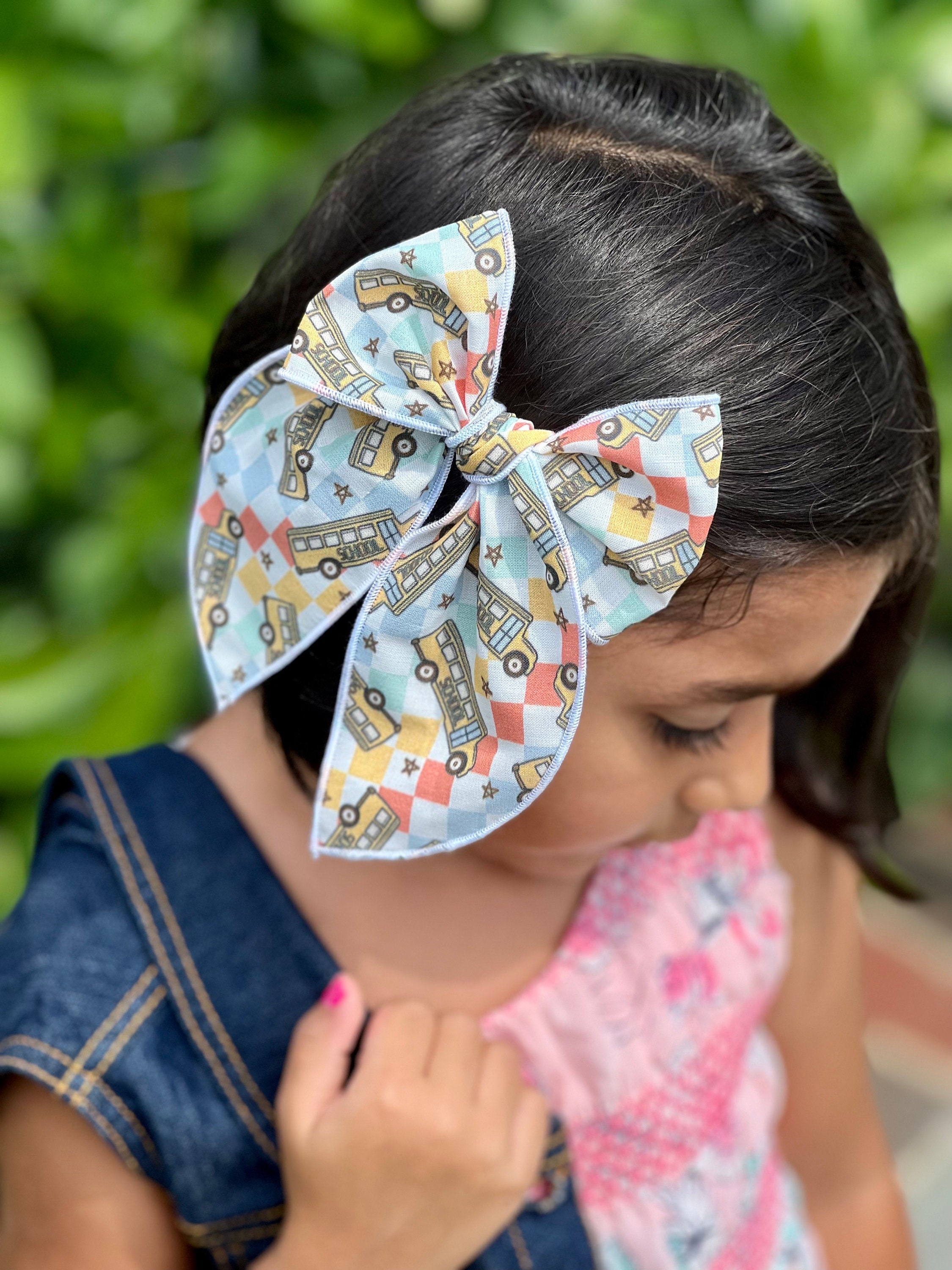 Back to School Retro Fable Hair Bows - Etsy