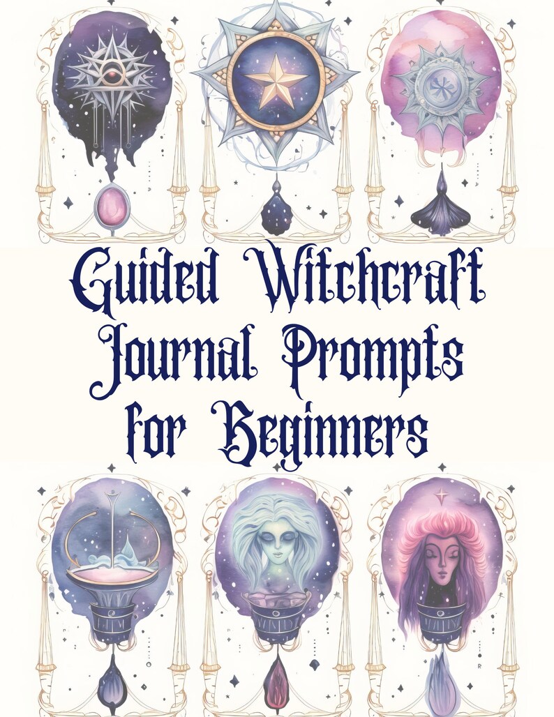 Magic Journaling Prompts, Guided Witchcraft Journal, Digital Download ...