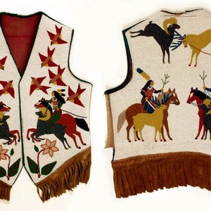 Native American Handmade Beaded Vest Plateau Style Powwow Regalia ...