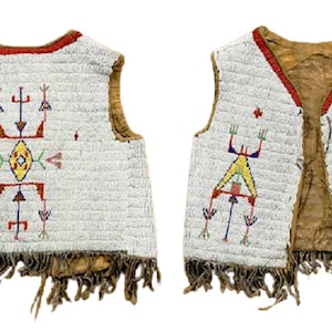 Old Native American Style Powwow Regalia Handmade Beaded Vest PBV163 - Etsy