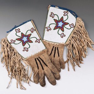 Old Native American Style Buffalo Hide Powwow Regalia Handmade Beaded ...
