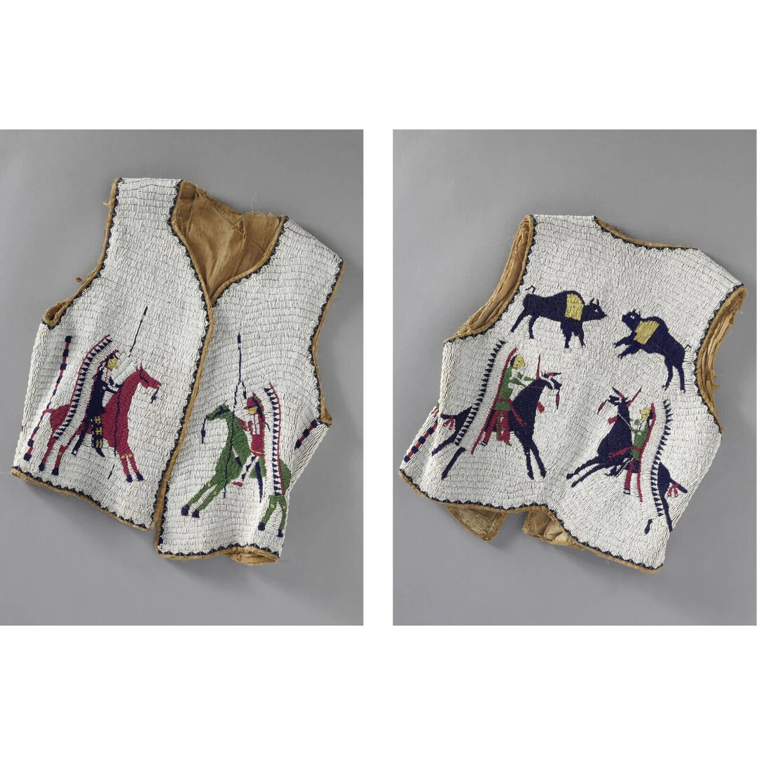 Old Native American Style Powwow Regalia Handmade Beaded Vest PBV220 - Etsy