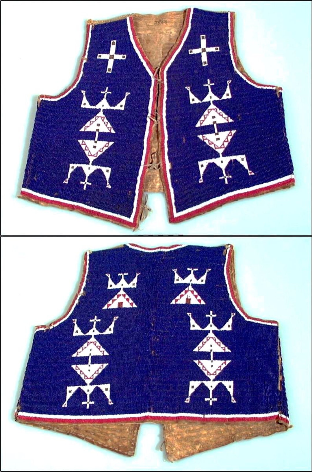 Old Native American Style Powwow Regalia Handmade Beaded Vest PBV170 - Etsy