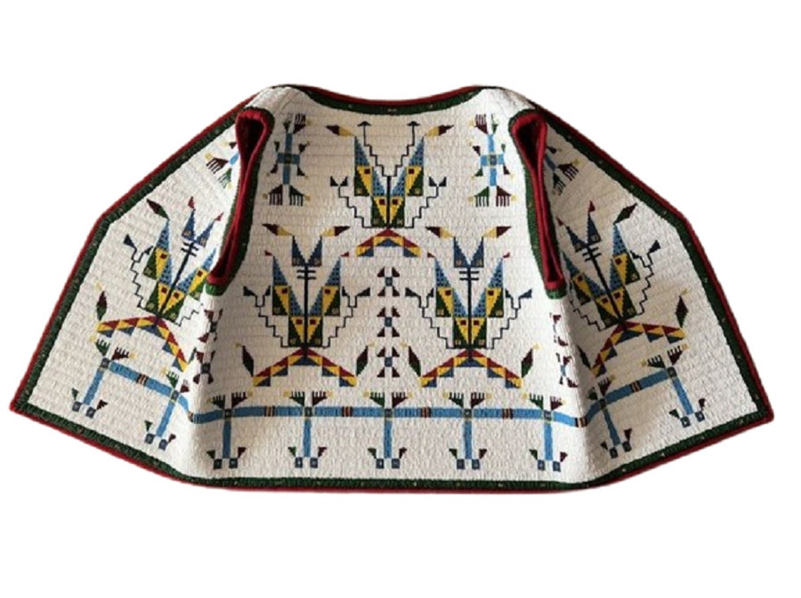 Old Native American Style Powwow Regalia Handmade Beaded Vest PBV189 - Etsy