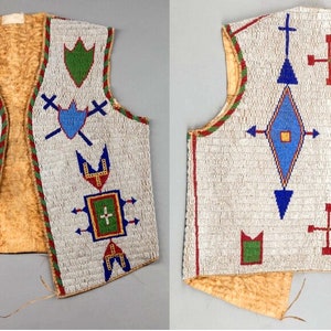 Old Native American Style Powwow Regalia Handmade Beaded Vest PBV201 - Etsy