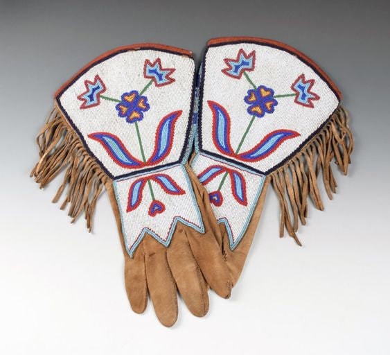 Native American Powwow Regalia Handmade Beaded Gloves PGV04 - Etsy