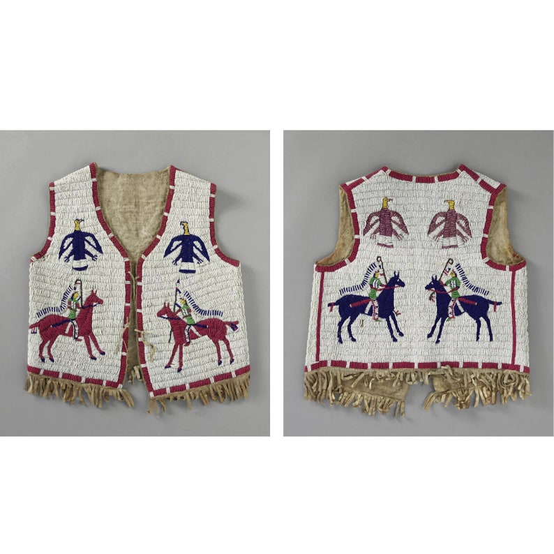 Native American Powwow Regalia Handmade Beaded Vest PBV223 - Etsy