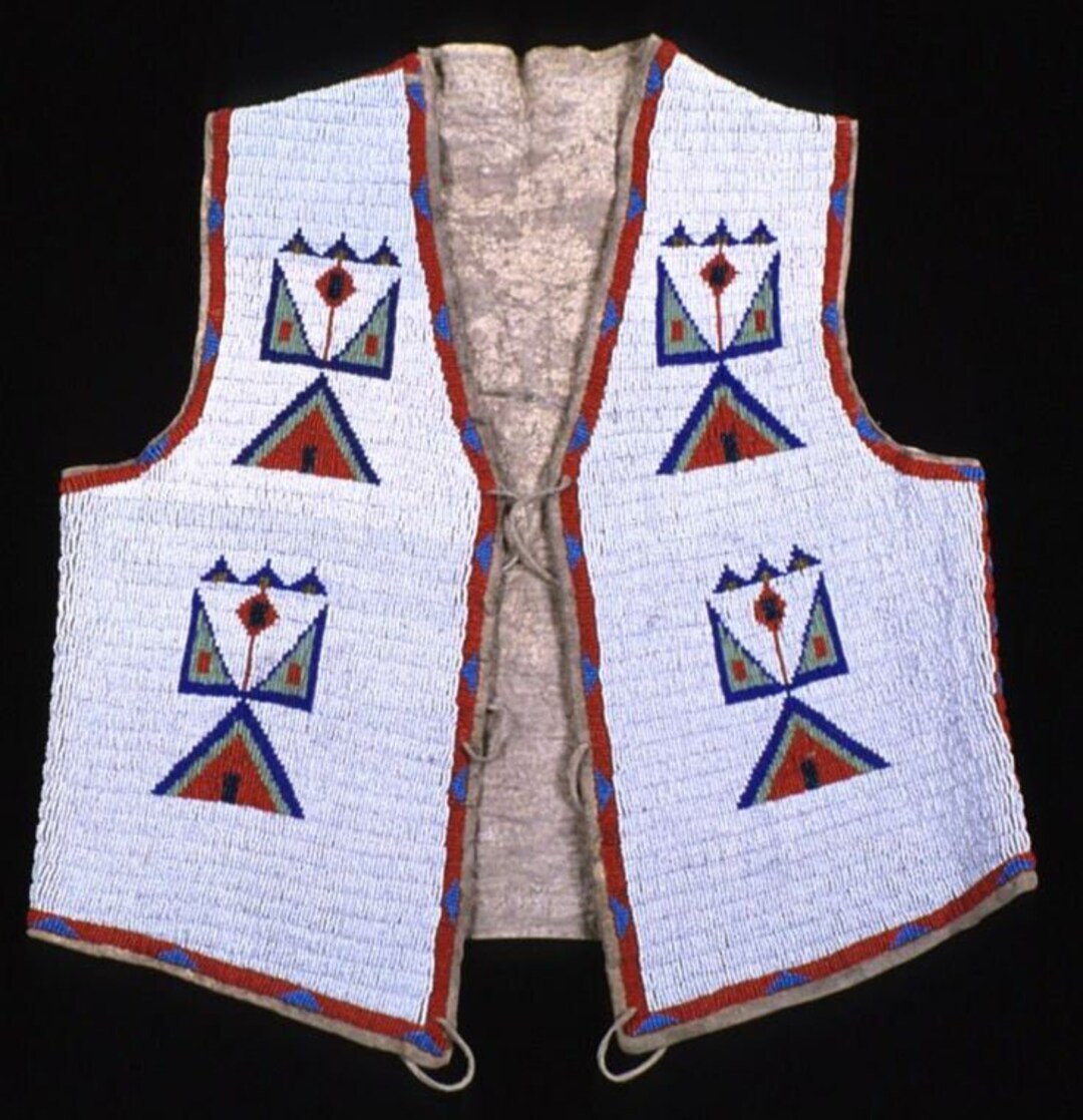 Old Native American Style Powwow Regalia Handmade Beaded Vest PBV158 - Etsy