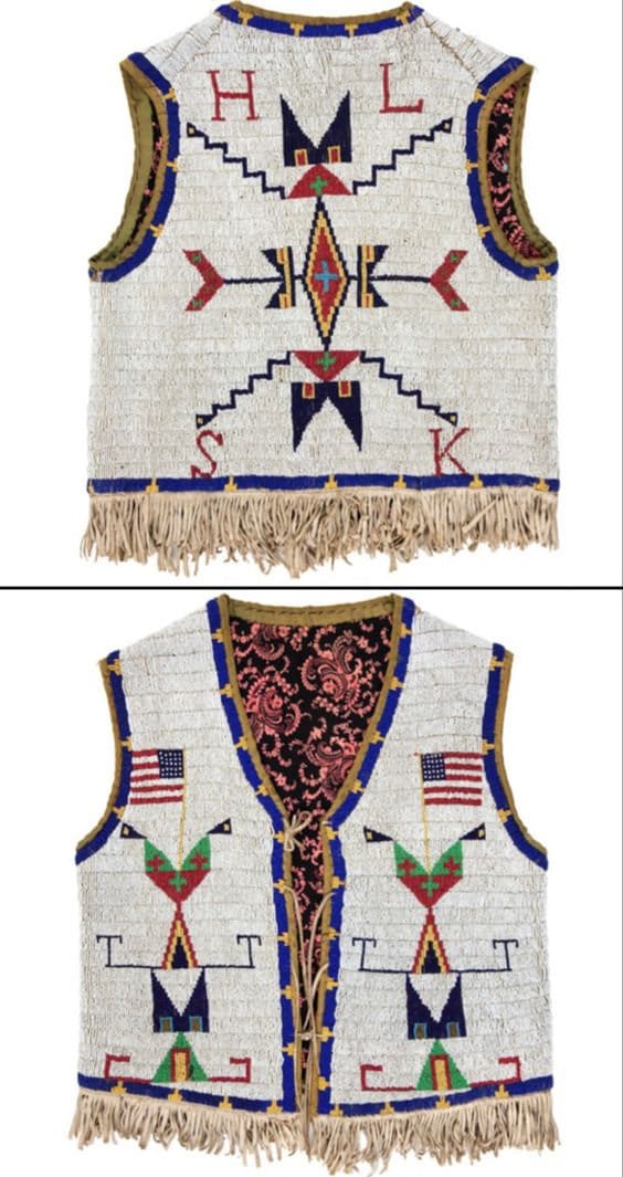 Old Native American Style Powwow Regalia Handmade Beaded Vest PBV114 - Etsy