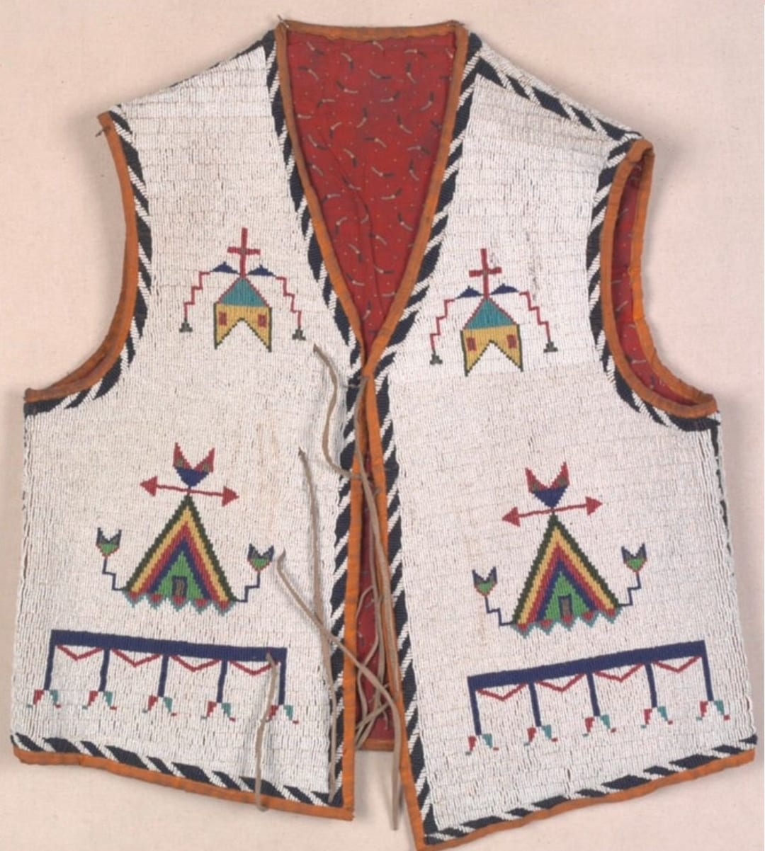 Old Native American Style Powwow Regalia Handmade Beaded Vest PBV118 - Etsy