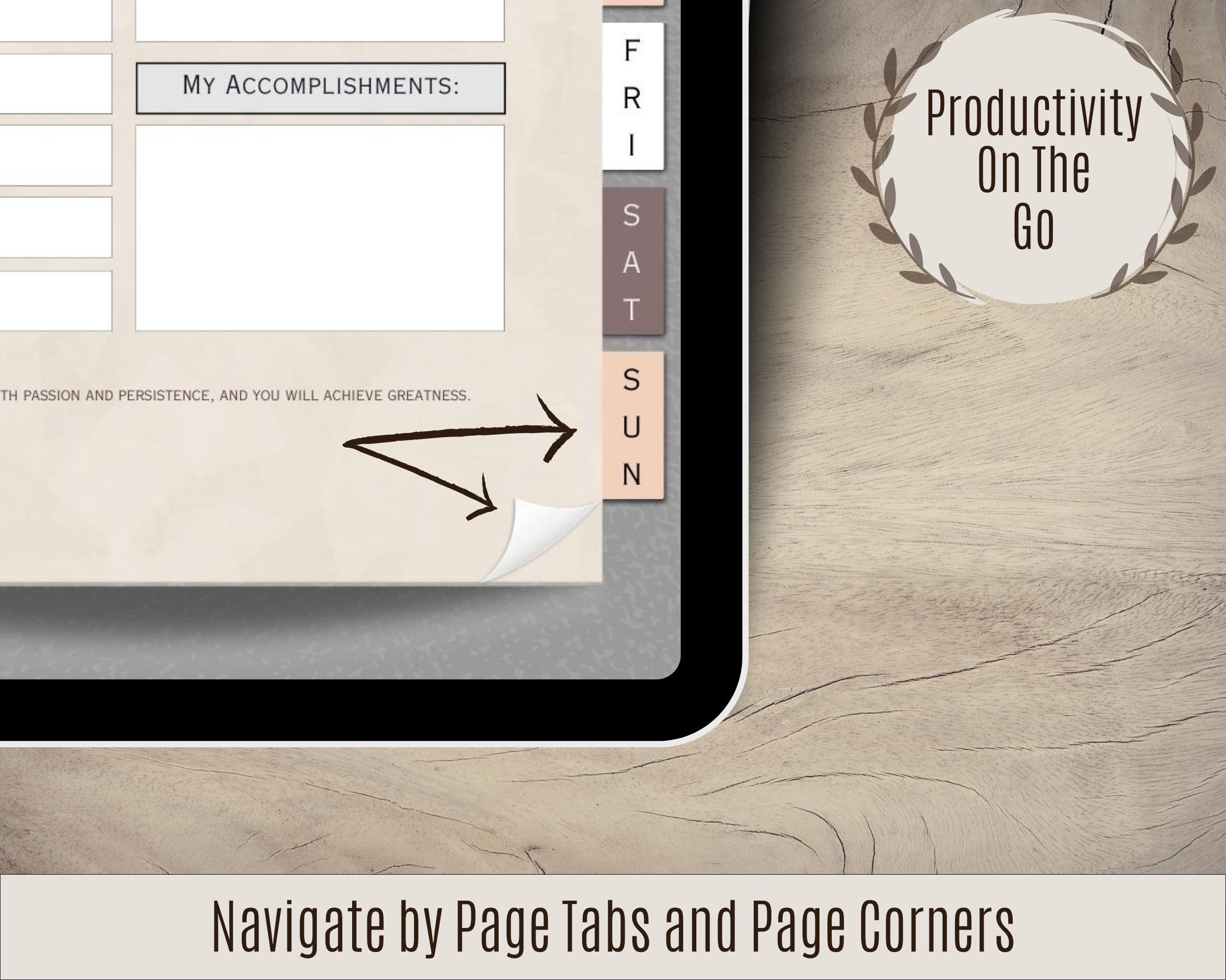 Digital Daily Planner, Printable Pages, Simple Design, Daily Schedule ...