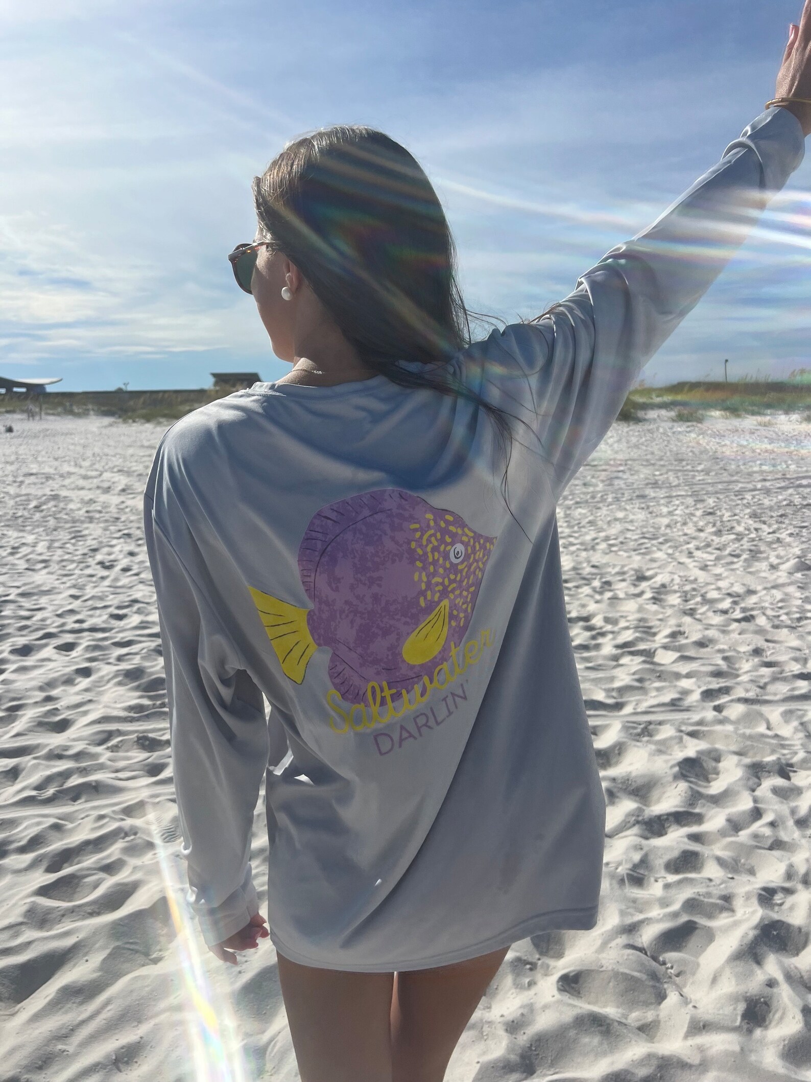 Women's LSU Fishing Long Sleeve UV Protectant Shirt, Fishing Shirt ...