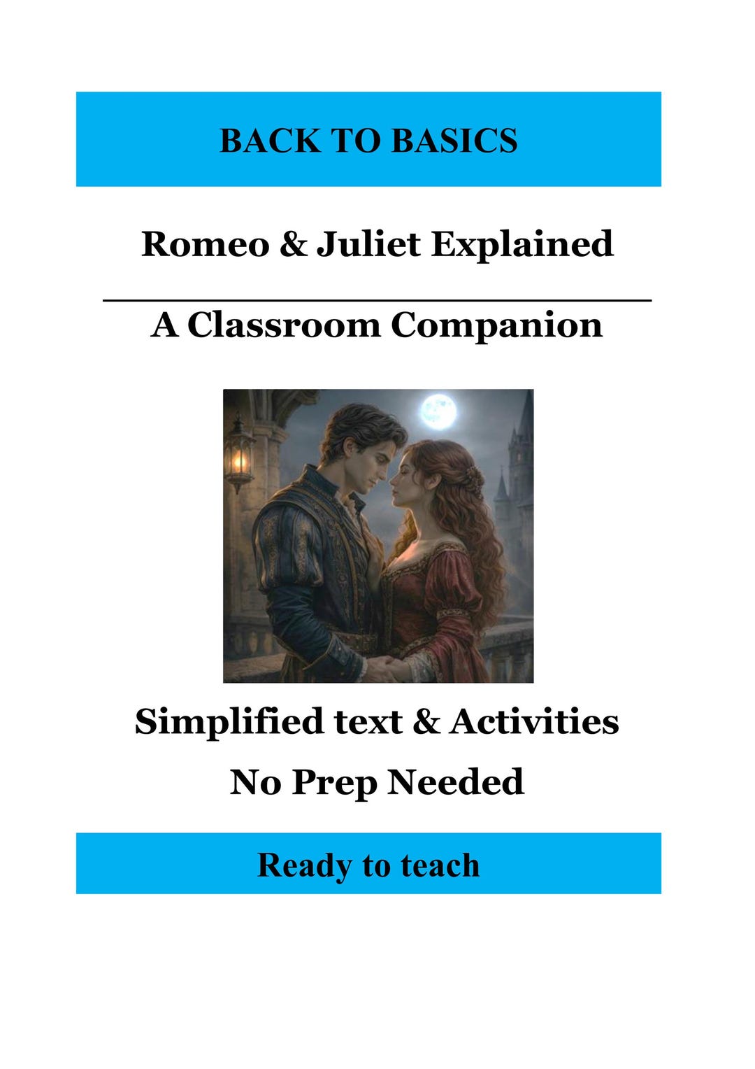 Romeo & Juliet Explained: A Classroom Companion (abridged Version) - Etsy